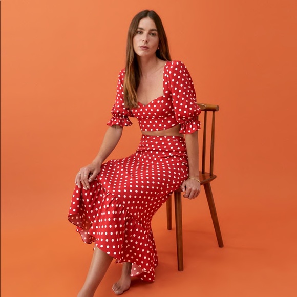 Reformation | Dresses | Reformation Fiona Two Piece Dress In Lima ...